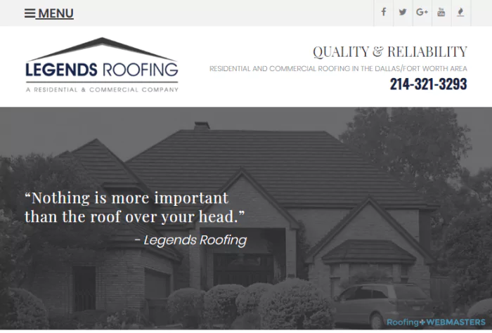 Website Design Services for Roofing Companies